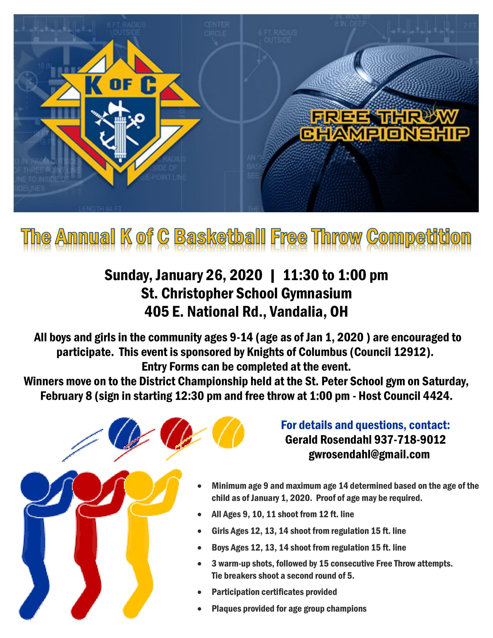 The Annual K of C Basketball Free Throw Competition - St. Christopher ...