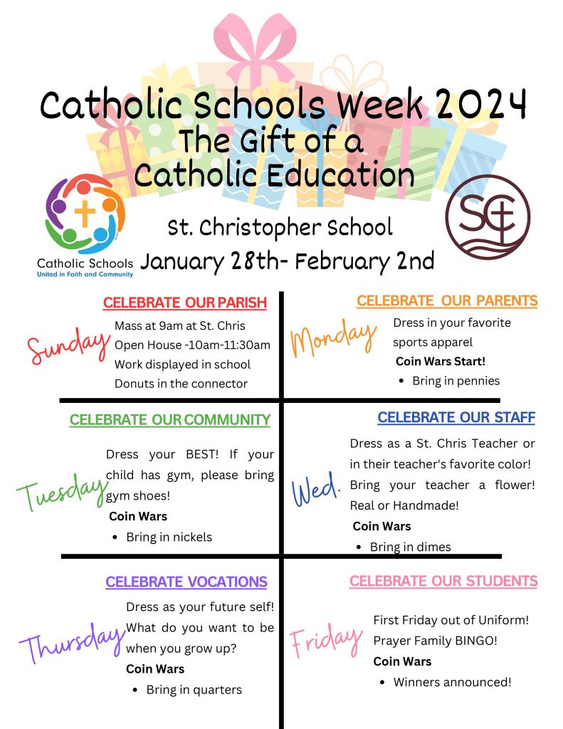 CSW ~ Celebrate Our Students - St. Christopher School