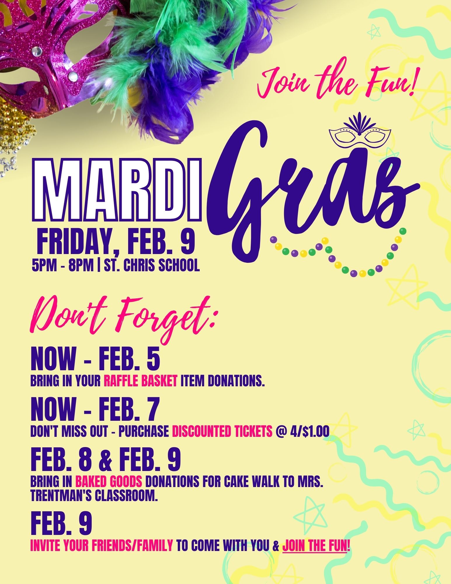 Mardi Gras 2024 - St. Christopher School